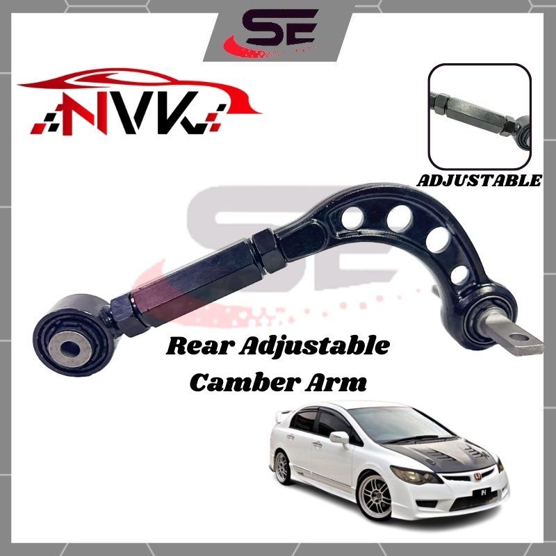 NVK Racing Upper Arm Civic FD FD1 FD2 FD2R 1.8 2.0cc Rear Adjustable ...