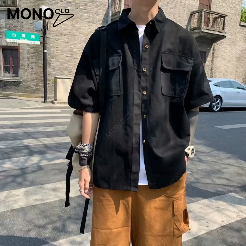 Men's Cargo Shirt, Cargo Jacket, Short Sleeve Cargo Shirt | Shopee Malaysia