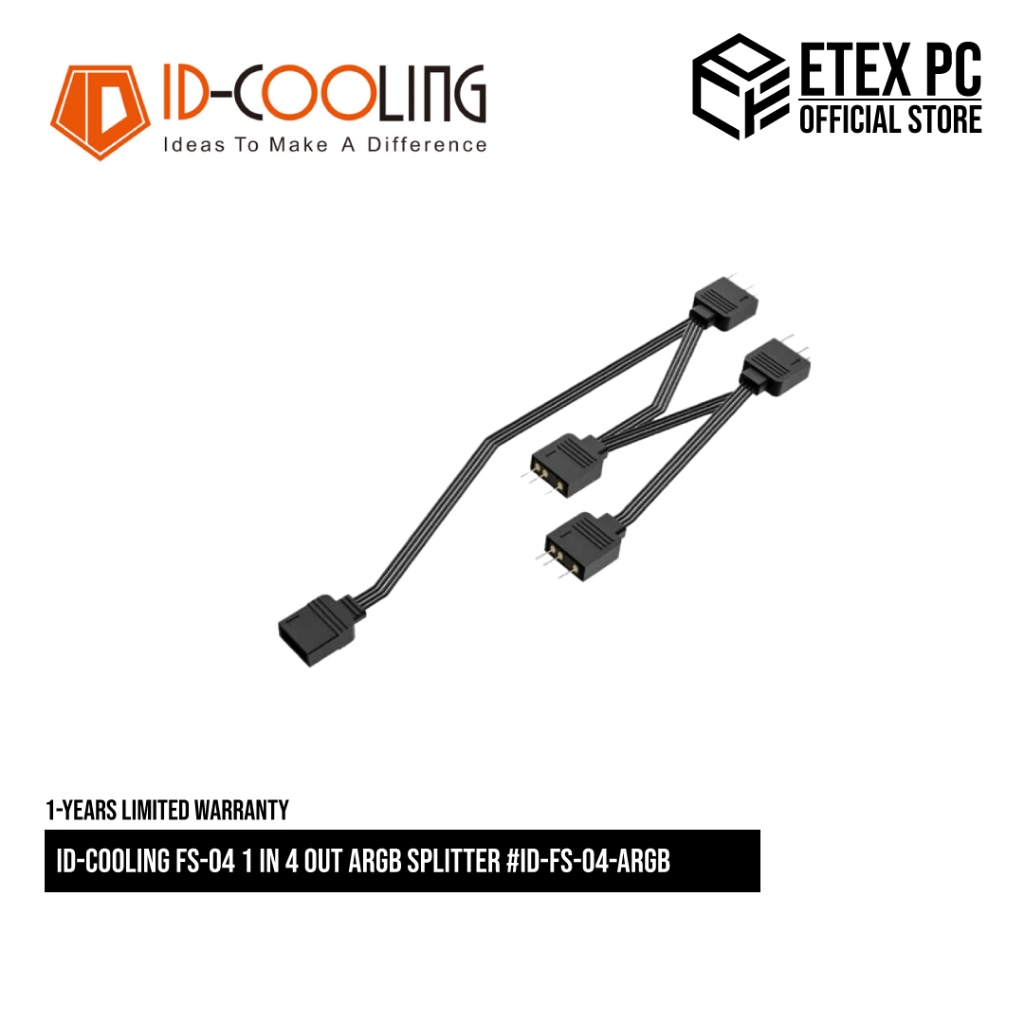 ID-COOLING FS-04 1 In 4 Out ARGB Splitter # ID-FS-04-ARGB | Shopee Malaysia