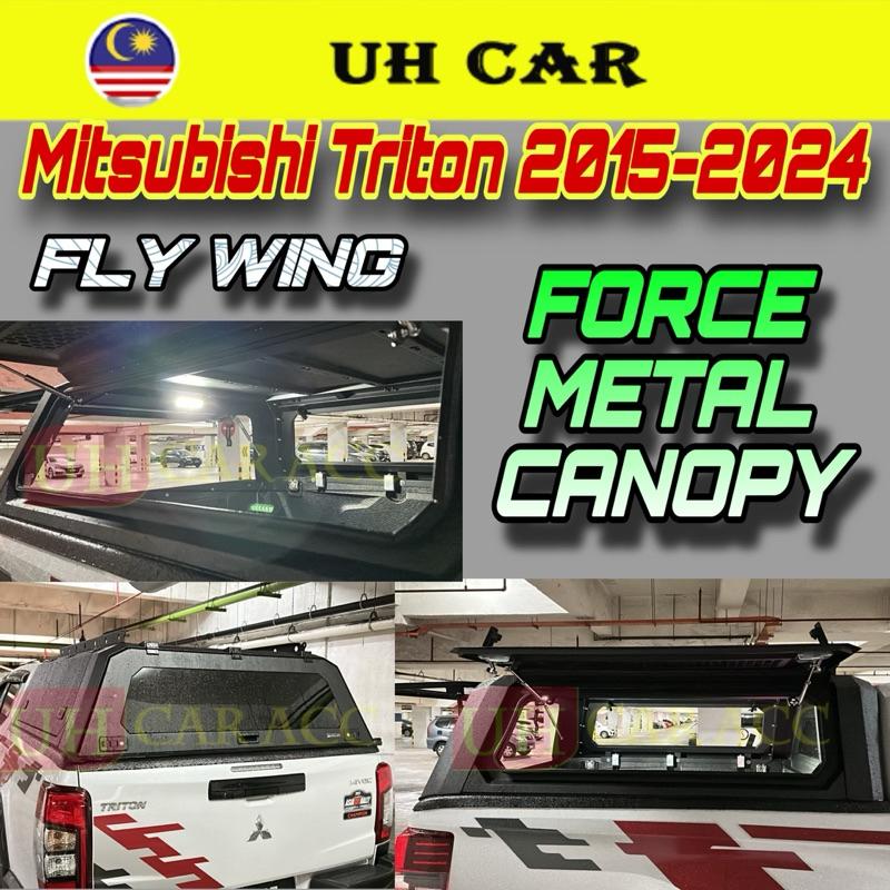 (FORCE) Mitsubishi Triton 2015-2024 FLY WING Metal Canopy | Shopee Malaysia