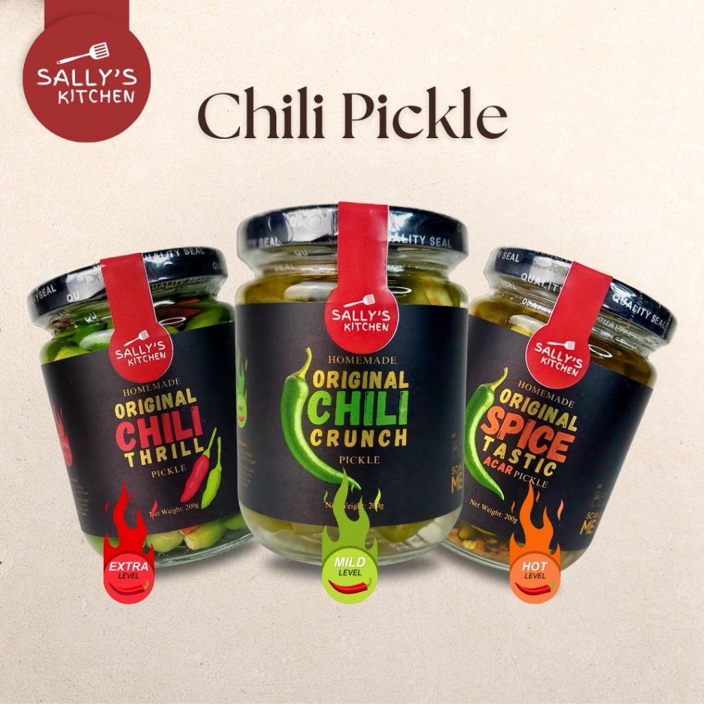 Sally's Kitchen COMBO 3 in 1 Pickle Jeruk Cili [Ready To Eat] 200gm ...