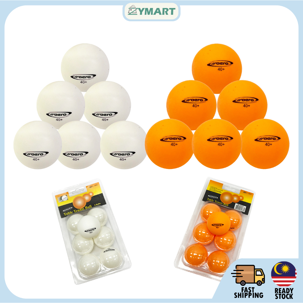 3-Stars 40+ Seamless Table Tennis Balls (6pcs VALUE Pack) | Ping Pong ...