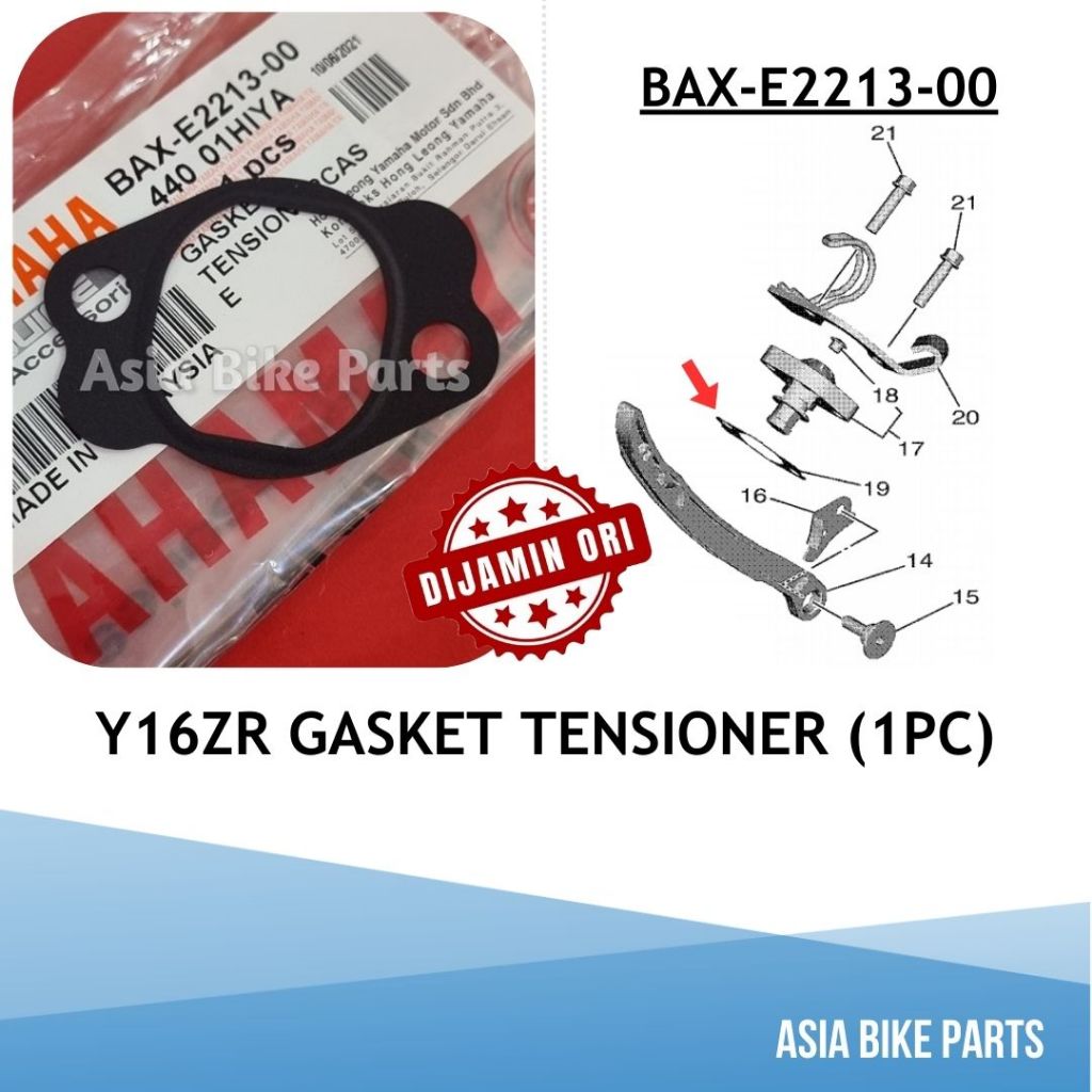 Yamaha Original Y16ZR Timing Chain Tensioner Gasket - BAX-E2213-00 ...