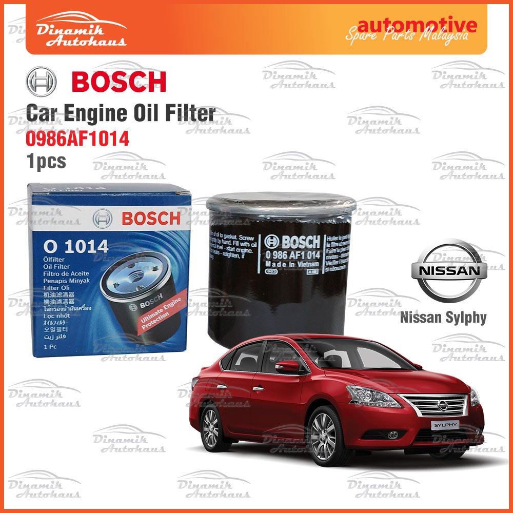 Nissan Sylphy Car Engine Oil Filter Penapis Minyak Enjin Kereta Bosch ...