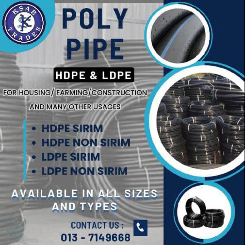 poly pipe (16mm/20mm/25mm/32mm) | Shopee Malaysia