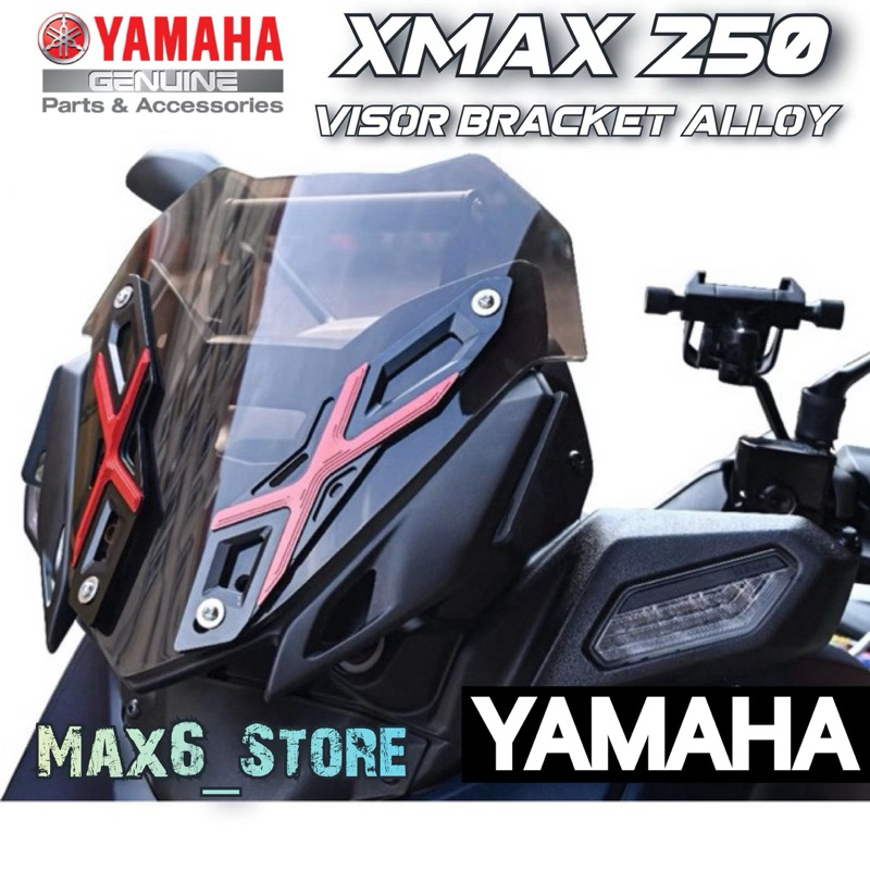 YAMAHA XMAX V2 BRACKET WINDSHIELD CNC ALLOY VISOR WINDSCREEN BRACKET ...