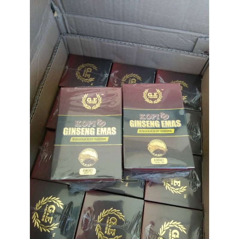KOPI GINSENG EMAS ORIGINAL READY | Shopee Malaysia