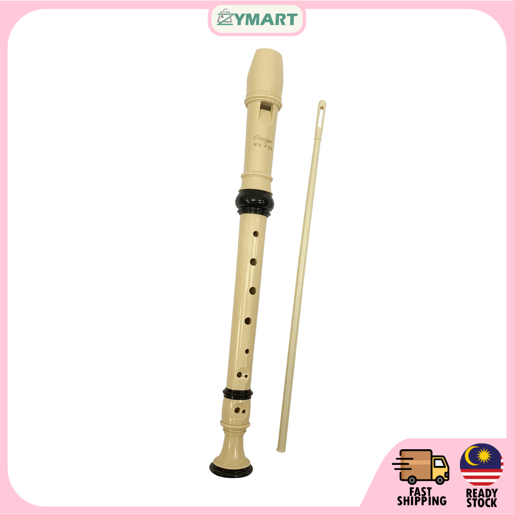 Quality Plastic Soprano Recorder Ivory White Perakam Sorpano | Music ...