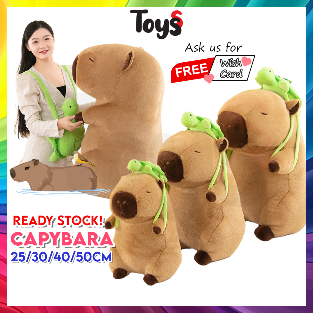 🍊Toyss Capybara Plush Toy Capibara Anak Patung Comel Capybara Plushie ...