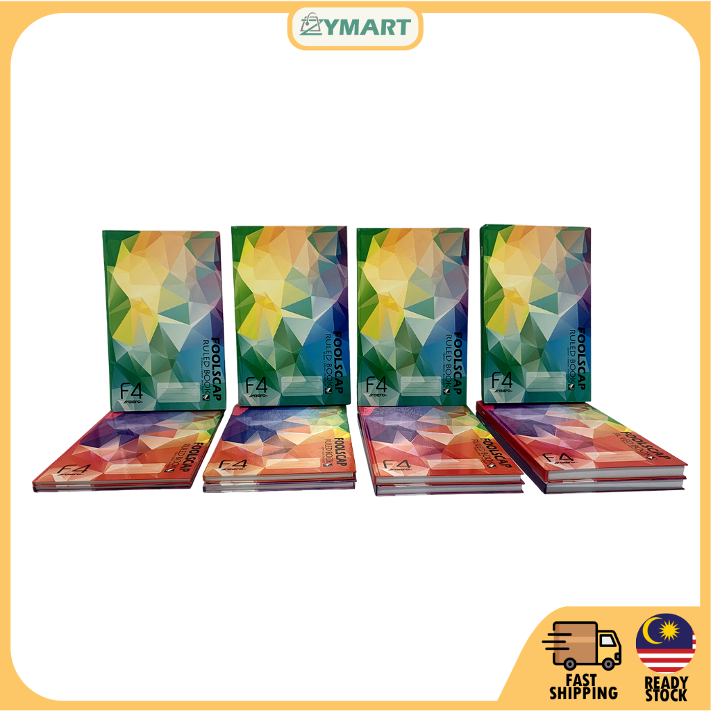 F4 Size Foolscap Book with Hard Cover (Single Line) 120/200/300/400 ...