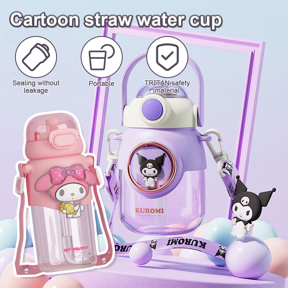 Kuromi Water Bottle Kids Water Bottle 600ML Cartoon Sports Water Cup ...