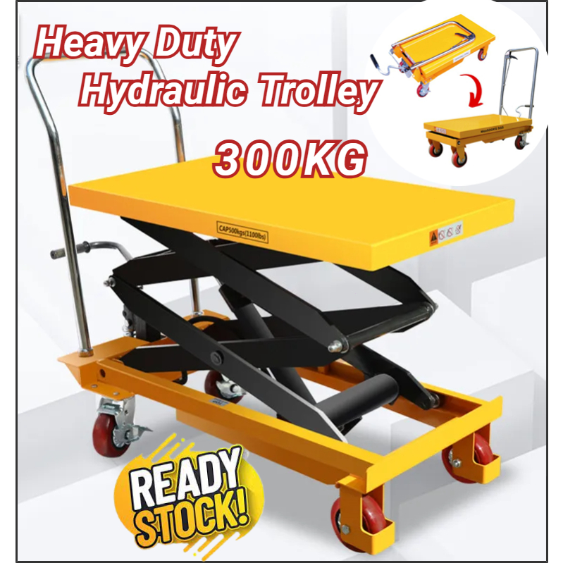 300kg Heavy Movable Duty Hydraulic Trolley Tool Trolley Table Truck ...