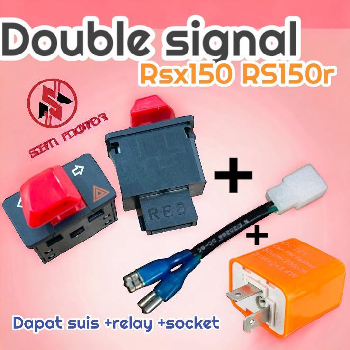 RSX150 RS150 DOUBLE SIGNAL SWITCH SUIS SUIZ BUTTON Y15ZR Y16ZR R15 ...