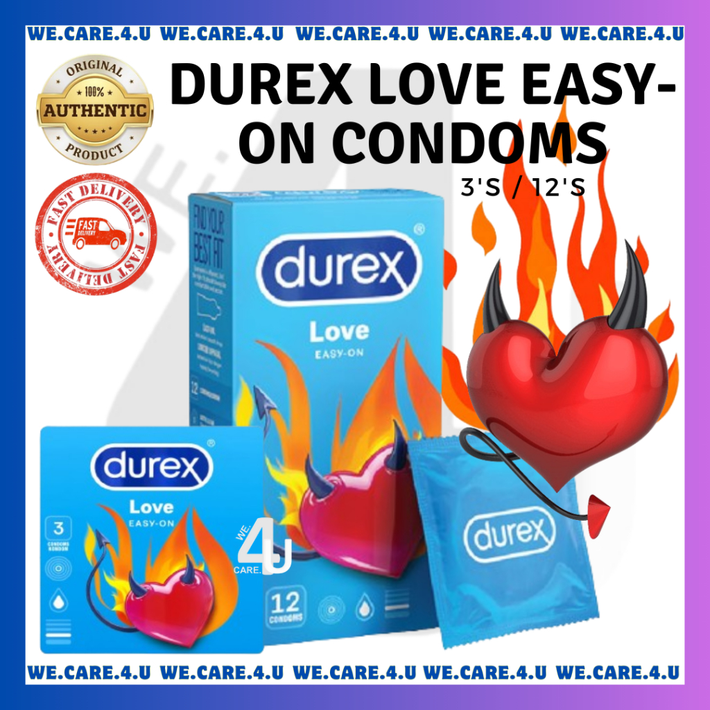 ~DUREX LOVE EASY-ON CONDOMS [ 3's / 12's ] | Shopee Malaysia