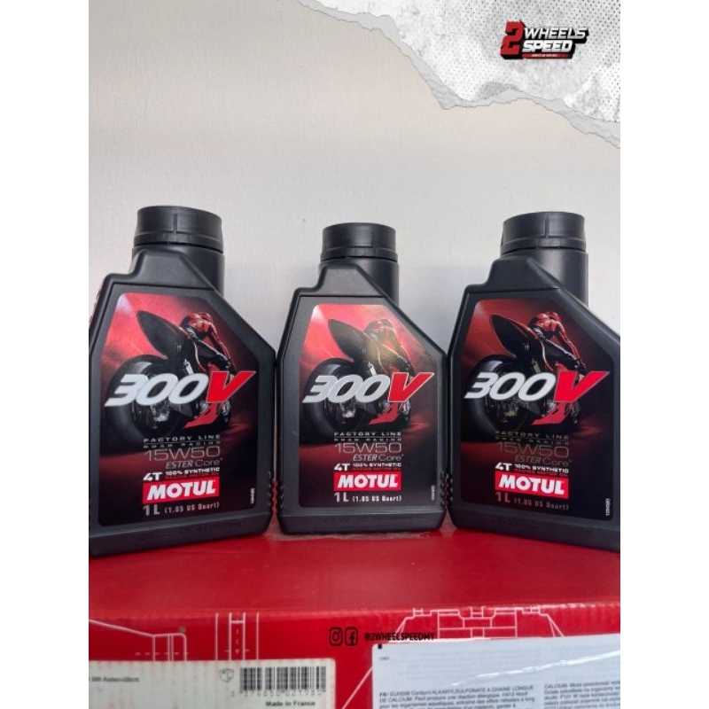 Motul 300V Factory Line Road Racing 15W50 Original - 1L | Shopee Malaysia