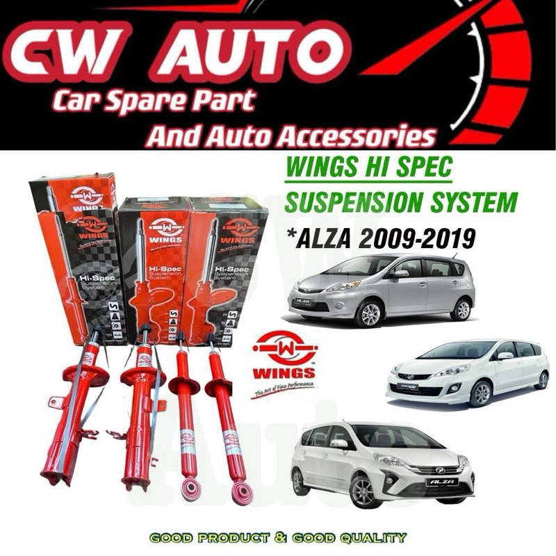 ABSORBER HEAVY DUTY PERODUA ALZA 2008-2018Y ( BIG BODY ) WINGS BRAND ...