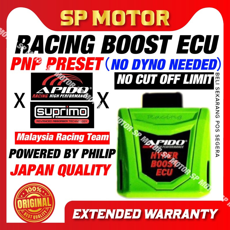 Apido Racing Hyper Boost ECU PNP No Dyno RS150 LC135 V8 RSX150 Y15ZR ...