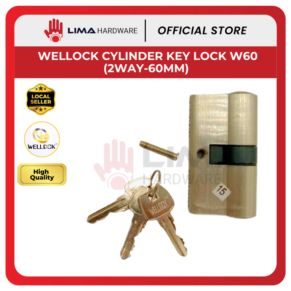 WELLOCK Cylinder Key Lock W60, Kunci Silinder | Shopee Malaysia