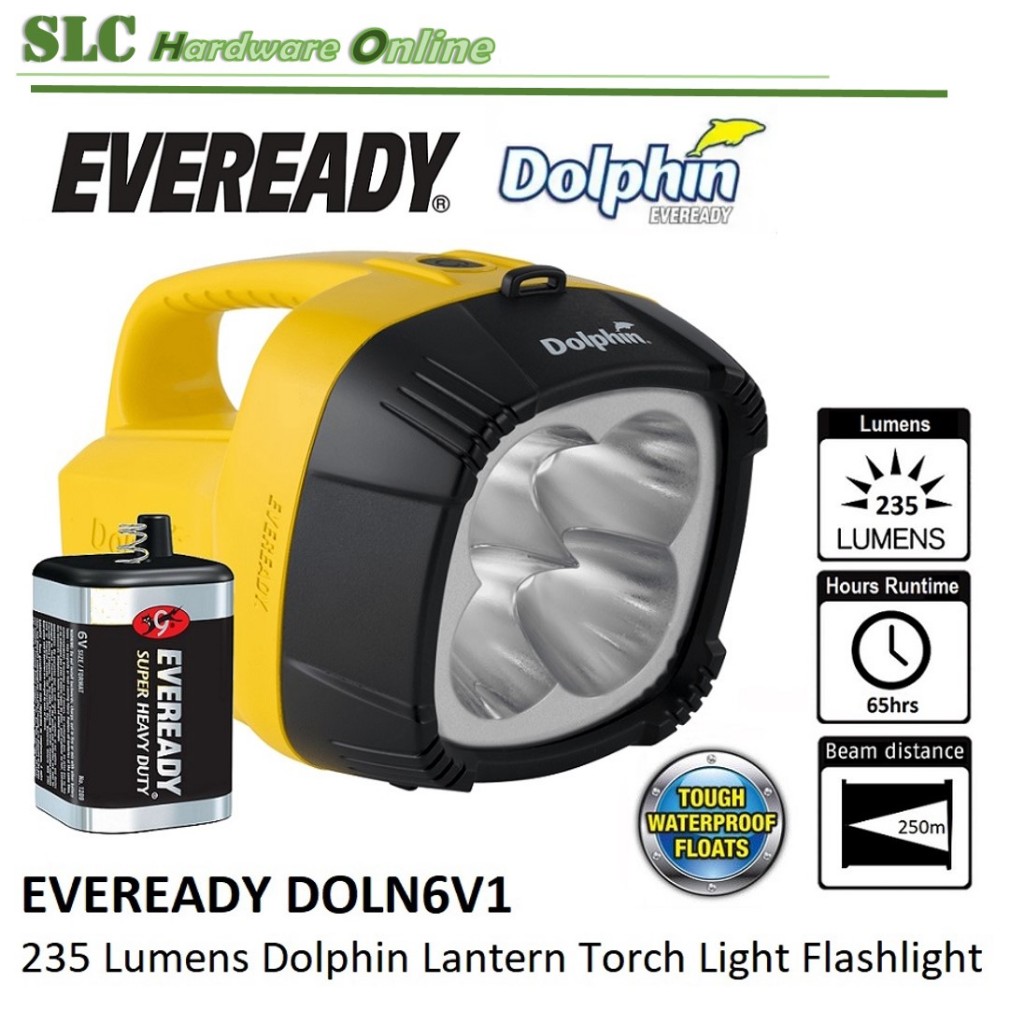 DOLN6V1 EVEREADY DOLPHIN 235 LUMENS LED LATERN TORCH LIGHT FLASHLIGHT ...