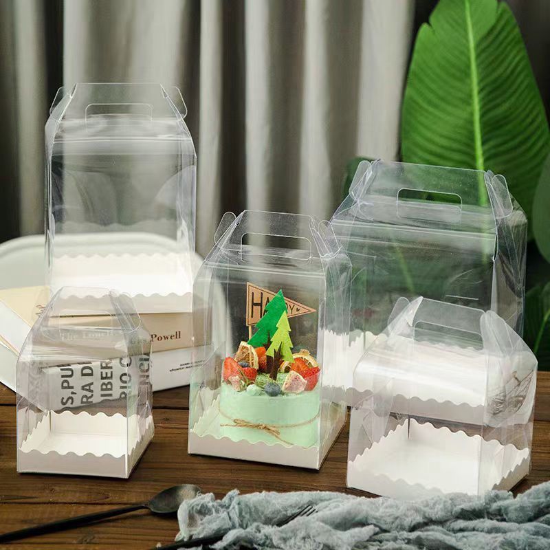 10/20pcs】(Ready Stock) 4/5/ 6/8inch Portable PVC Transparent Handle ...