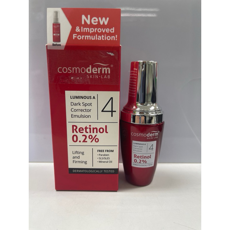Cosmoderm Luminous A Dark Spot Corrector Retinol 0.2% (30ml) | Shopee ...