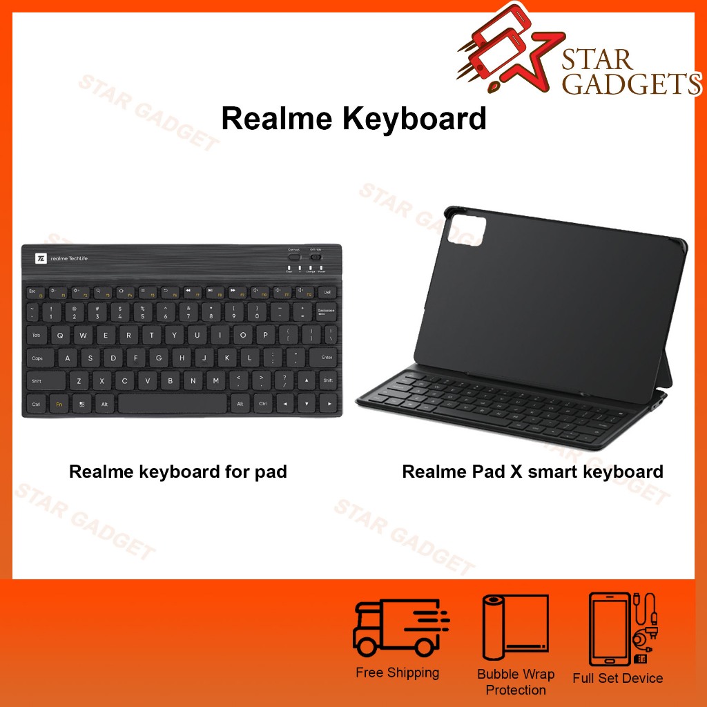Realme Keyboard For Pad Buletooth Connection / Realme Smart Keyboard ...