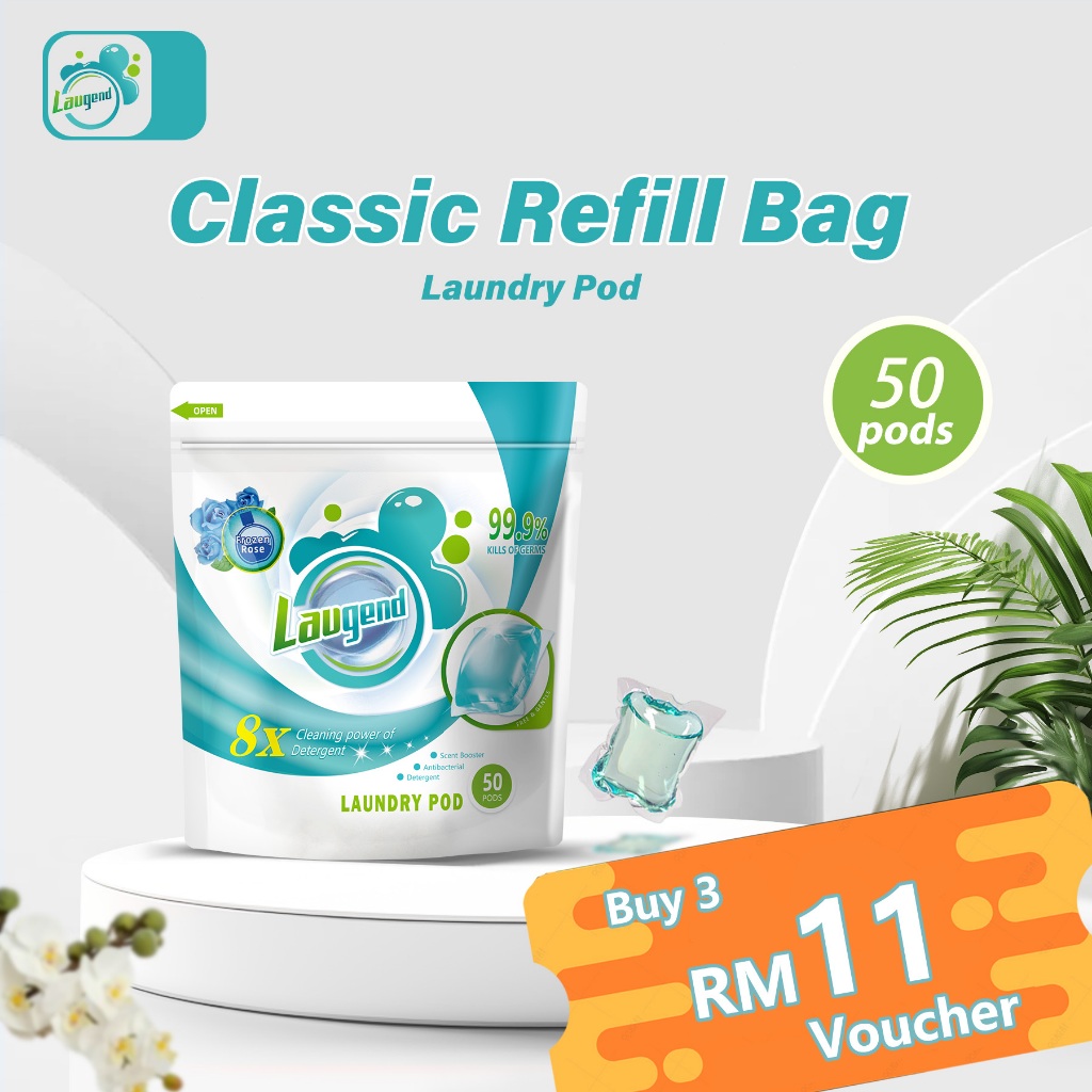 Laugend Laundry Pod Cleaning magic 50pcs/bag Scent beads Lasting fragrance Softener Laundry ...