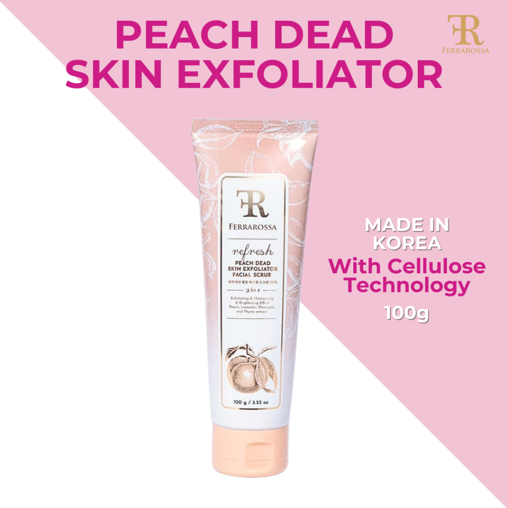 Ferrarossa-Peach Scrub 100g-Removes Dead Skin & Brightens Dull Skin ...