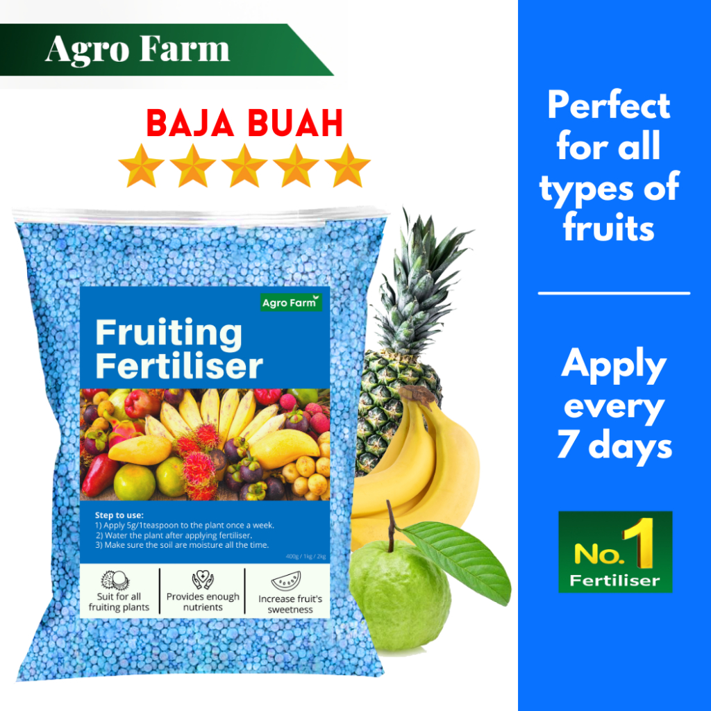 Agro Farm Fruiting Fertilizer / Baja Buah / Baja Paksa Buah / Baja ...