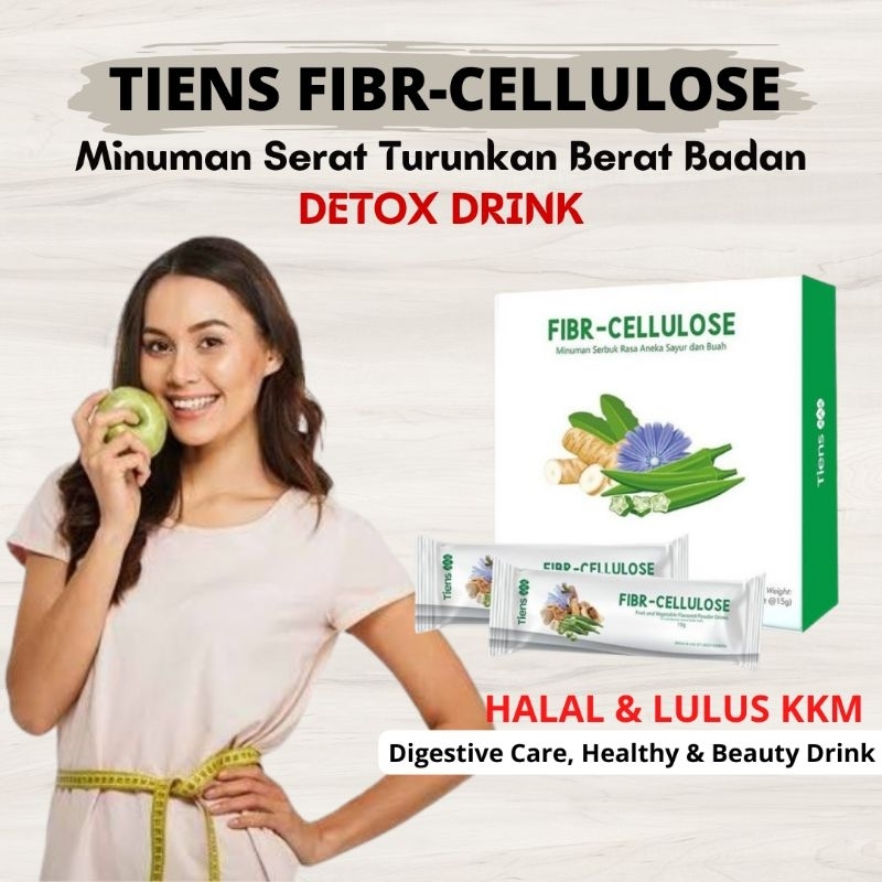 TIENS FIBR-CELLULOSE DETOX DRINK - FIBER CELLULOSE ATASI MASALAH ...