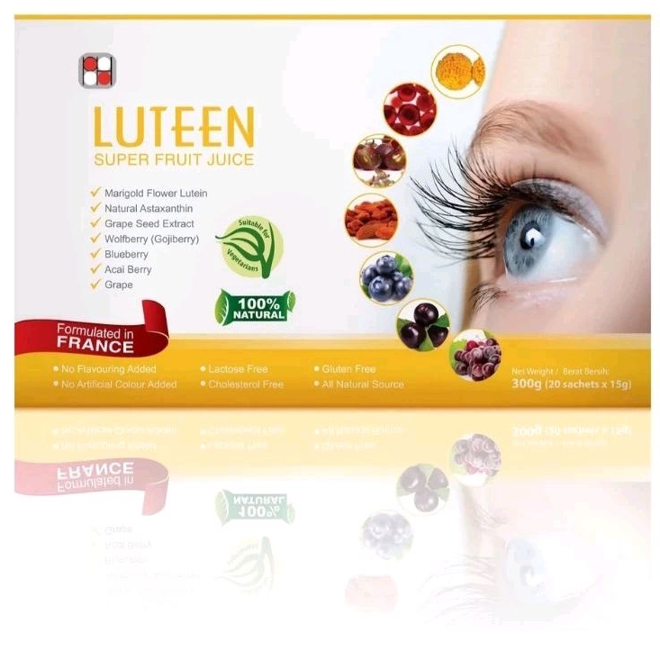 Luteen Super Fruit Juice + free Protecgene Probiotic 300g ( 20 Sachets ...