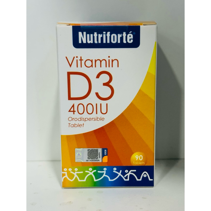 Nutriforte Vitamin D3 400IU (90 tablets) | Shopee Malaysia