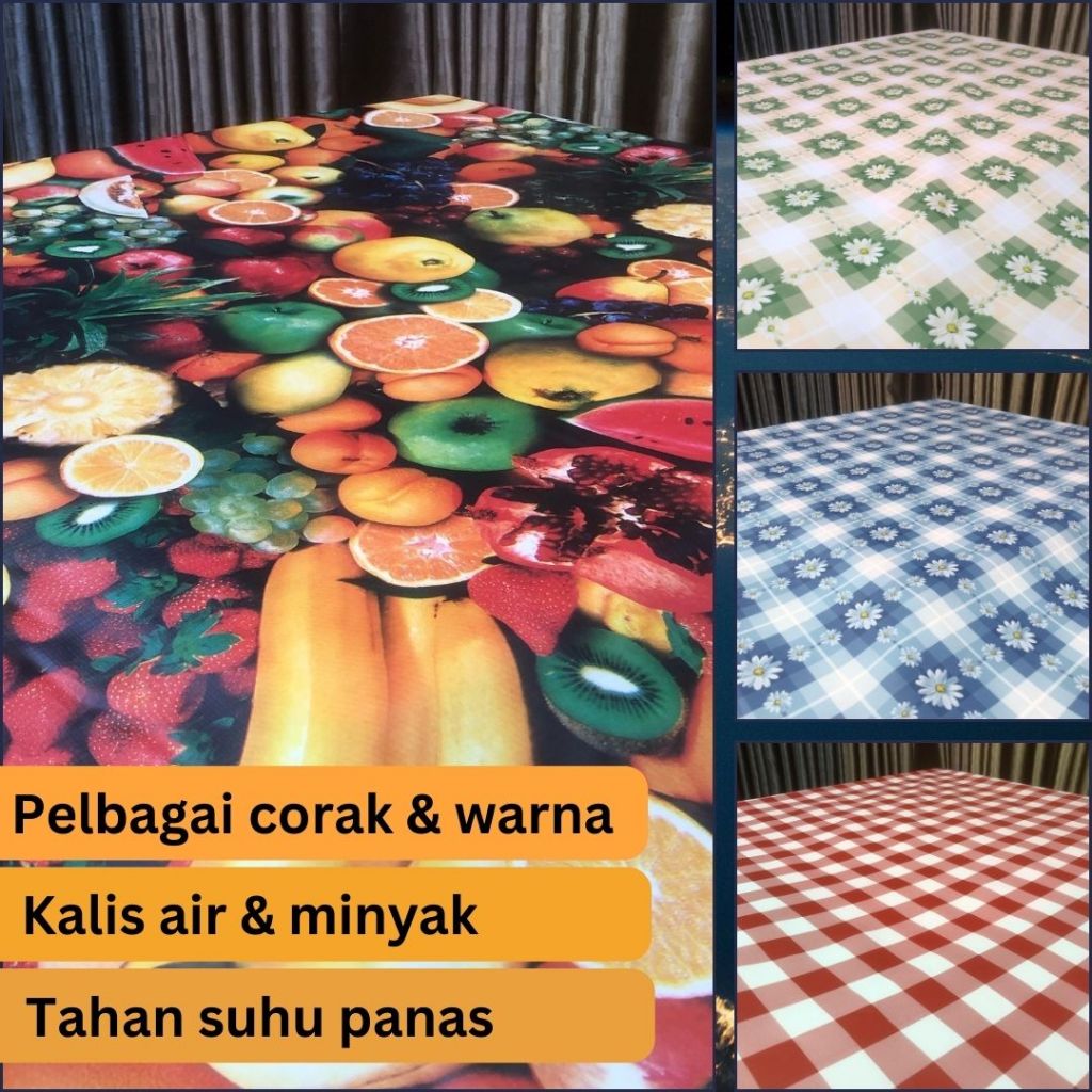 [2024 PT2] LAPIK MEJA CORAK BARU BOLEH BUAT UNTUK RAYA 🌼 WATERPROOF ...