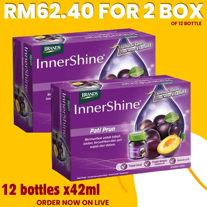 BRANDS InnerShine (12’s x 42ml) EXP JUNE2024 | Shopee Malaysia