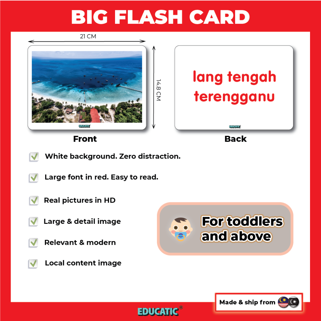 Flash Cards Kad Landmarks in Malaysia | Early Learning | Right Brain ...