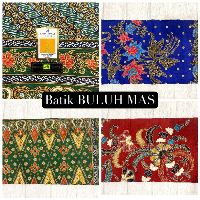 PKL Kain Batik 100% Cotton / Batik Halus / BULUH MAS / 2Meter Siap ...
