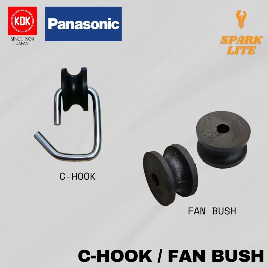KDK / Panasonic Ceiling Fan Hook / C-Hook with Fan Rubber for Ceiling ...