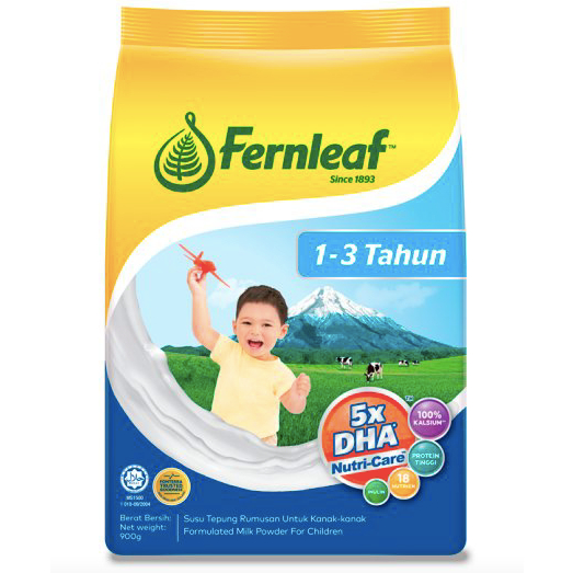 🔥Clearance🔥 Fernleaf 1-3 / 4-6 Years Kids Milk Formula Susu Plain (900g ...