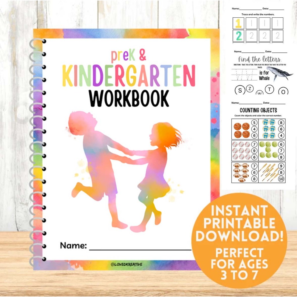 PDF] 40+pages PreK Workbook Learning Kids Printable Montessori Toddler ...