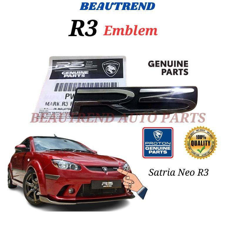 Original Satria Neo Front R3 Logo Emblem | Shopee Malaysia