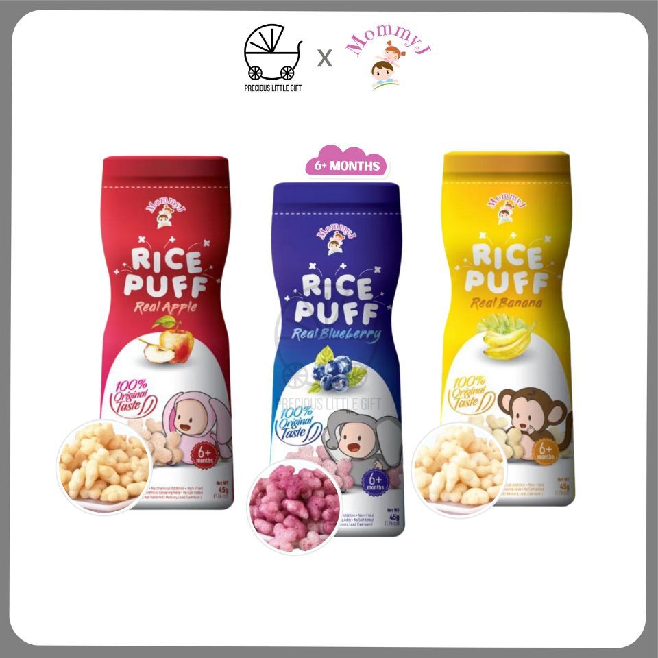 [ HALAL ] MommyJ - Healthy Non-Fried Pure Baby Rice Puff Finger Food ...