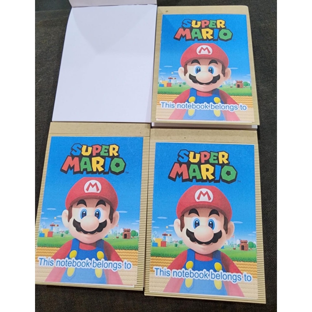 Super Mario notebook - Can add on more items to your party bag ...