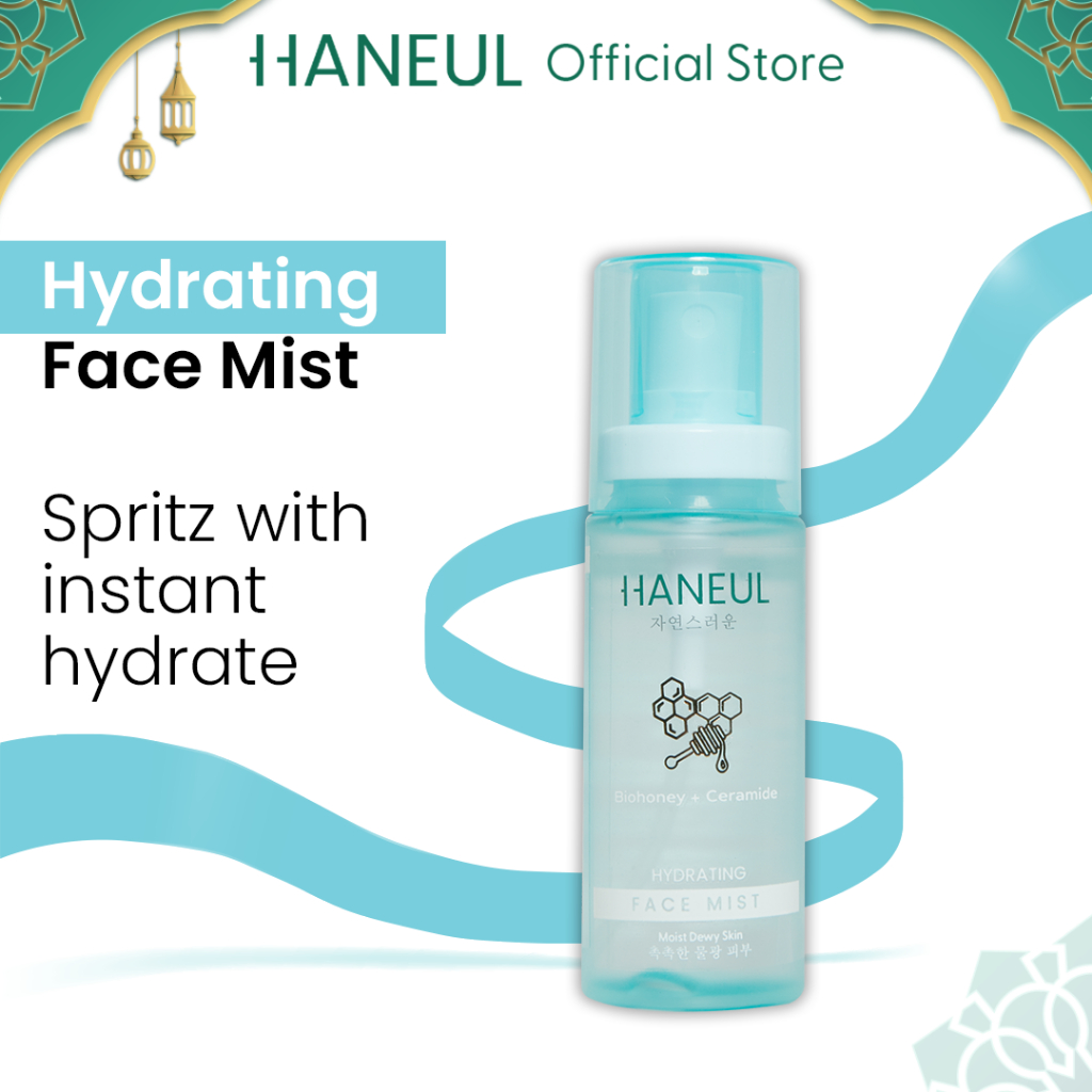 HANEUL Hydrating Face Mist with Bio-Honey & Ceramides for Instant Dewy ...