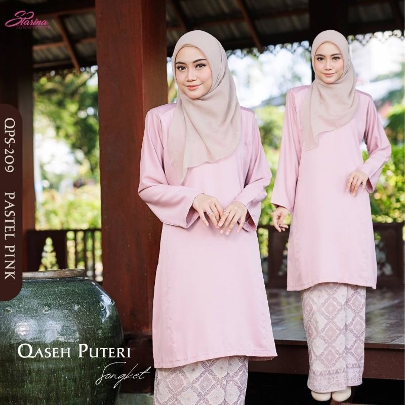 KURUNG PAHANG QASEH PUTERI SONGKET EXCLUSIVE CORAK BATIK STARINA NAVY ...