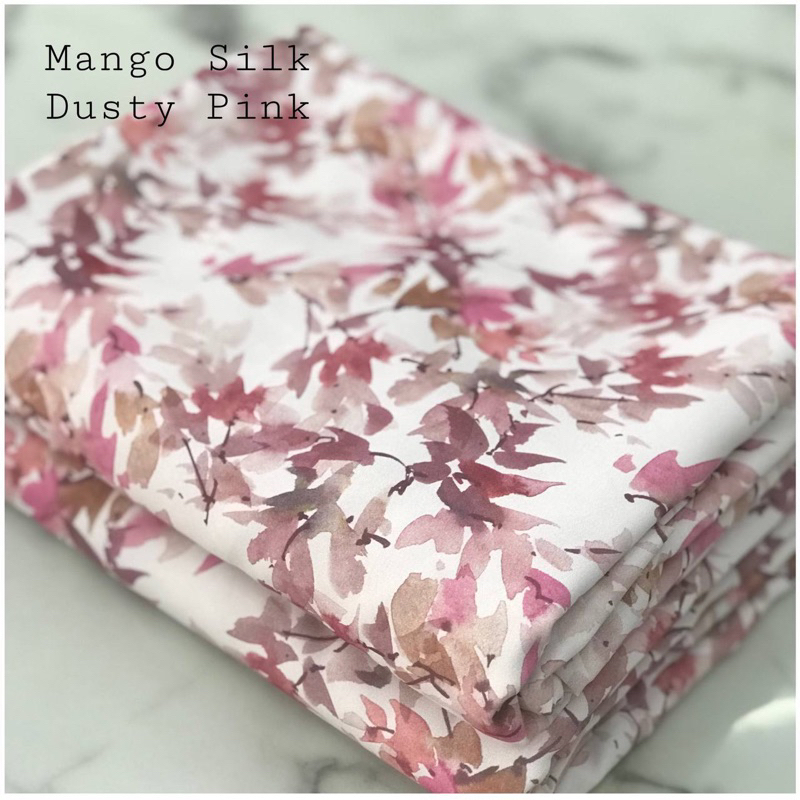 Kain Pasang Mango Silk Satin Open Meter Bidang 45 Kain Viral Mango Silk ...