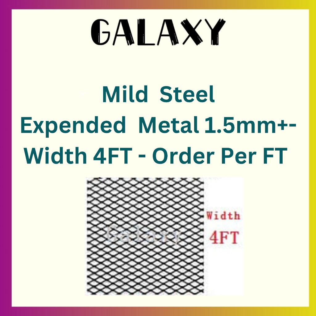 Mild Steel Expended Metal 1.5mm+ThicknessWidth 4FT - Order Per FT ...