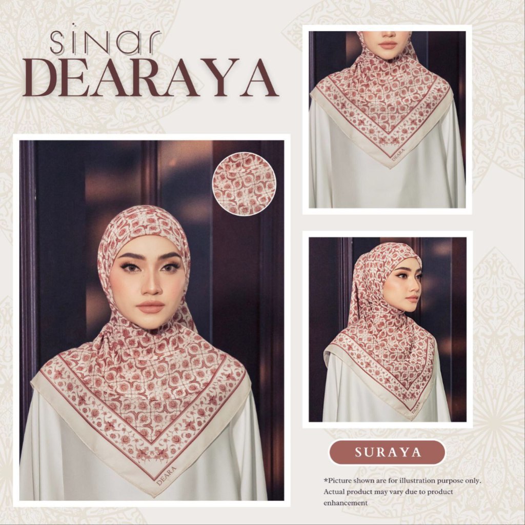 TUDUNG RAYA 2024 SINAR DEARAYA HIJAB DEARA HIJAB | Shopee Malaysia