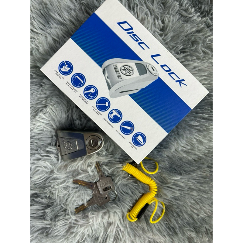 Disc Lock Yamaha (100% ORIGINAL) Stainless Steel | Shopee Malaysia