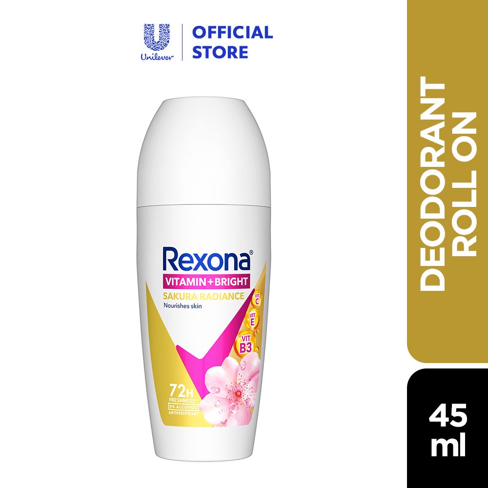 Rexona Women Advanced Brightening Roll On Deodorant Japanese Sakura 45ml | Shopee Malaysia