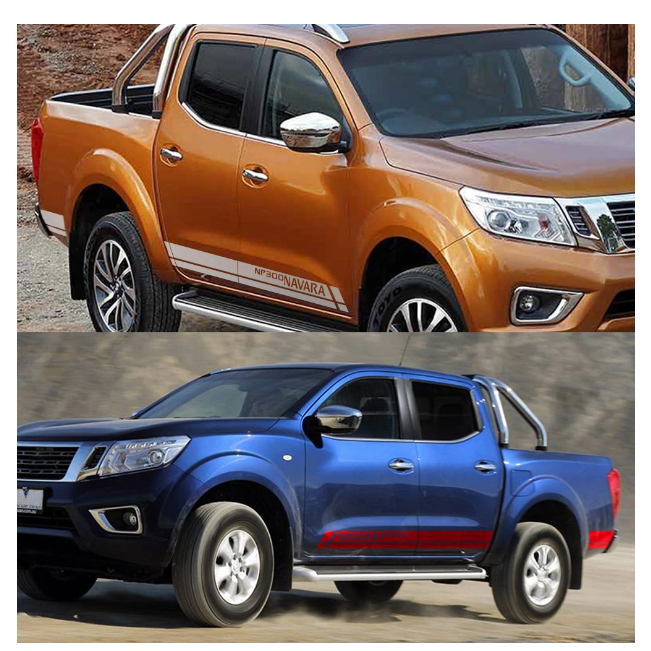 NISSAN NAVARA Sticker Body Side Lining - 4X4, VGS TURBO, BLACK EDITION ...